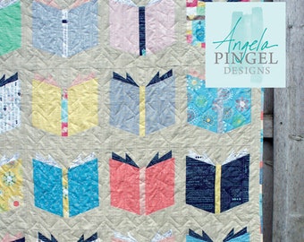 Book Nerd Quilt Pattern by Angela Pingel - Etsy