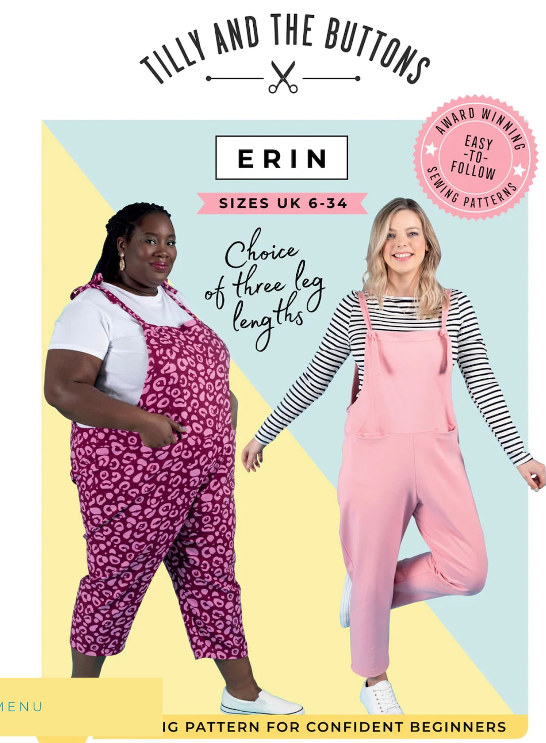 Tilly and the Buttons, Erin Overalls, Women's Clothing Pattern, Women's ...