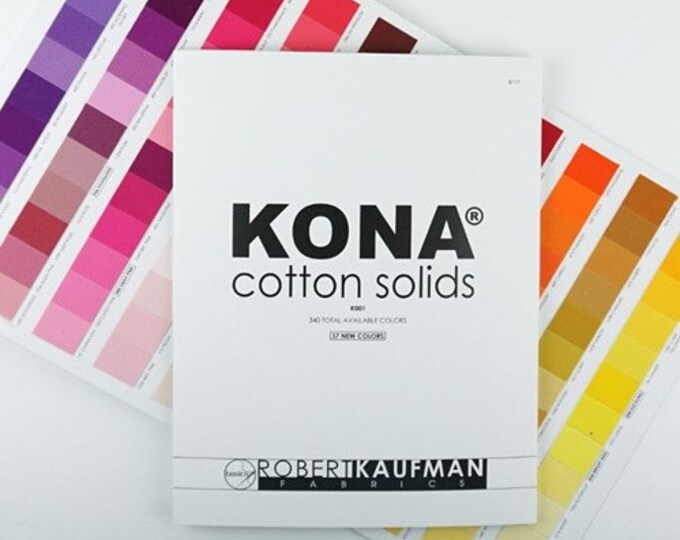 Kona Cotton Color Card, Newest Release Card, Robert Kaufman, Fabric ...