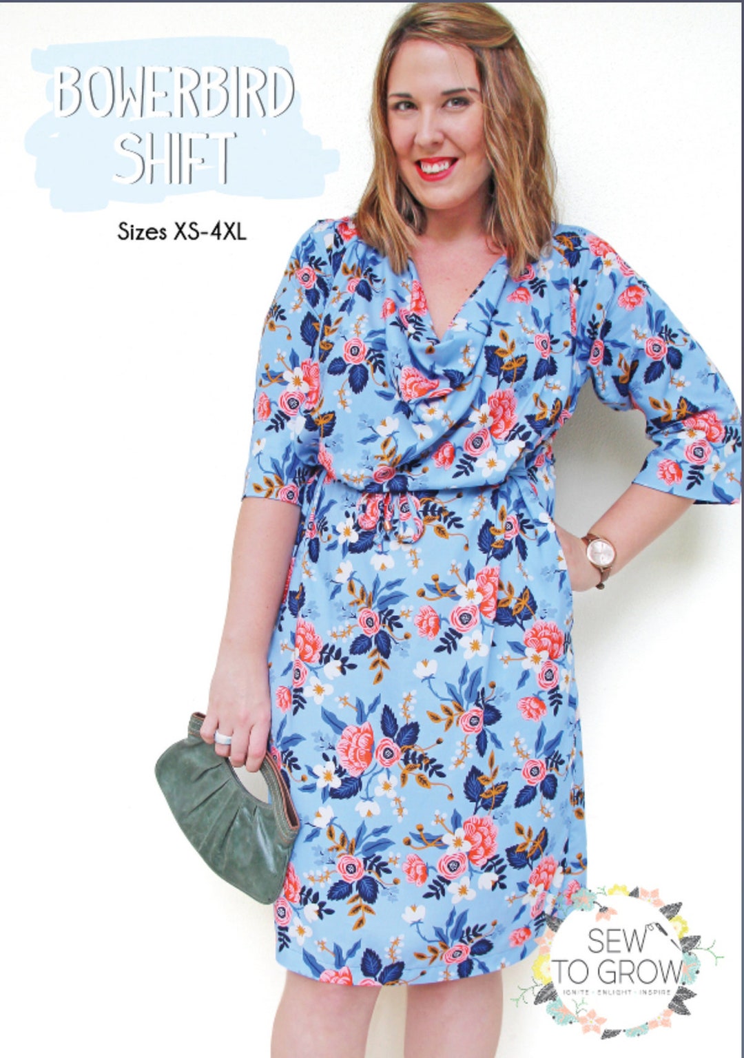 Sew to Grow, Bowerbird Shift or Top, PAPER PATTERN, Beginner Dress ...