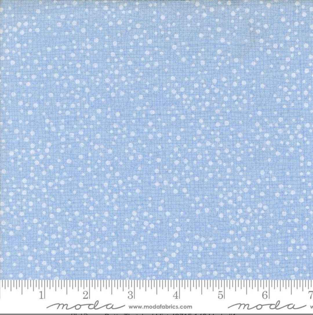 Moda, Dotty Thatched in Mist, Light Blue Blender, Quilting Fabric, Sold ...