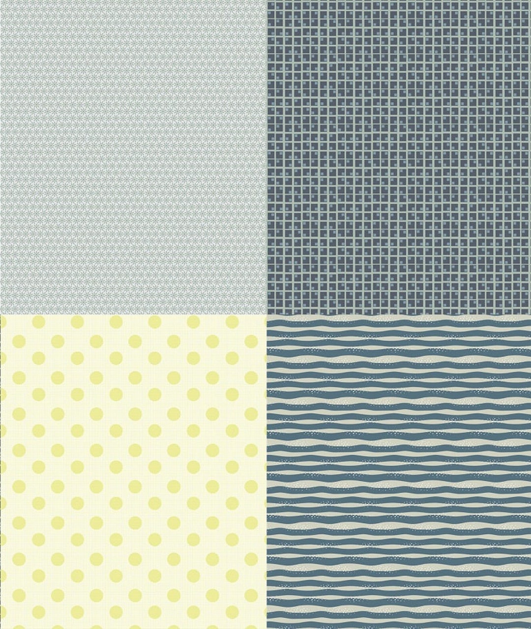 Jen Kingwell, Greenstone Lollies, Moda, Riverside, Four Different ...