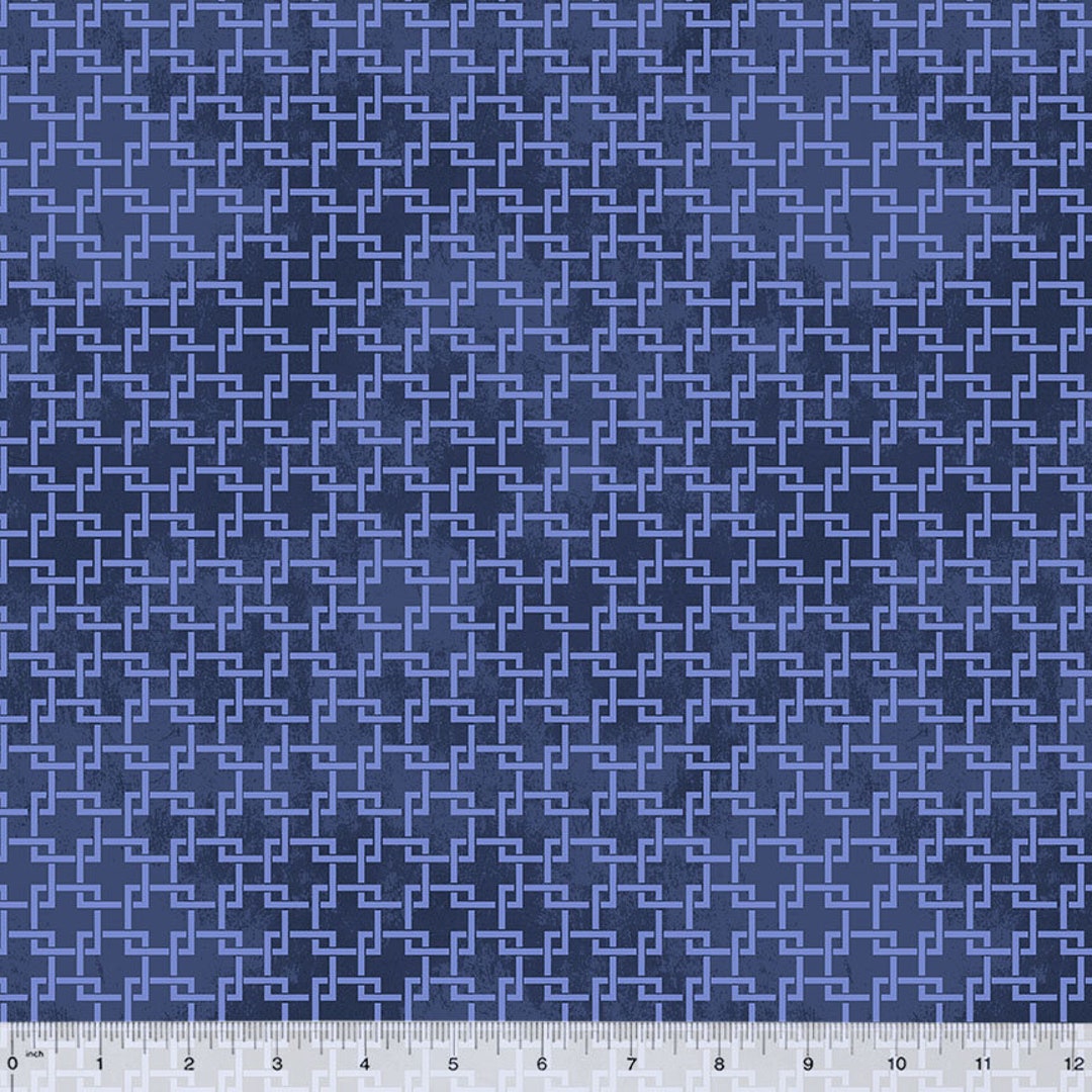 Summer Bliss Trellis Navy, by Whistler Studios for Windham Fabrics, Sold by the Half Yard - Etsy