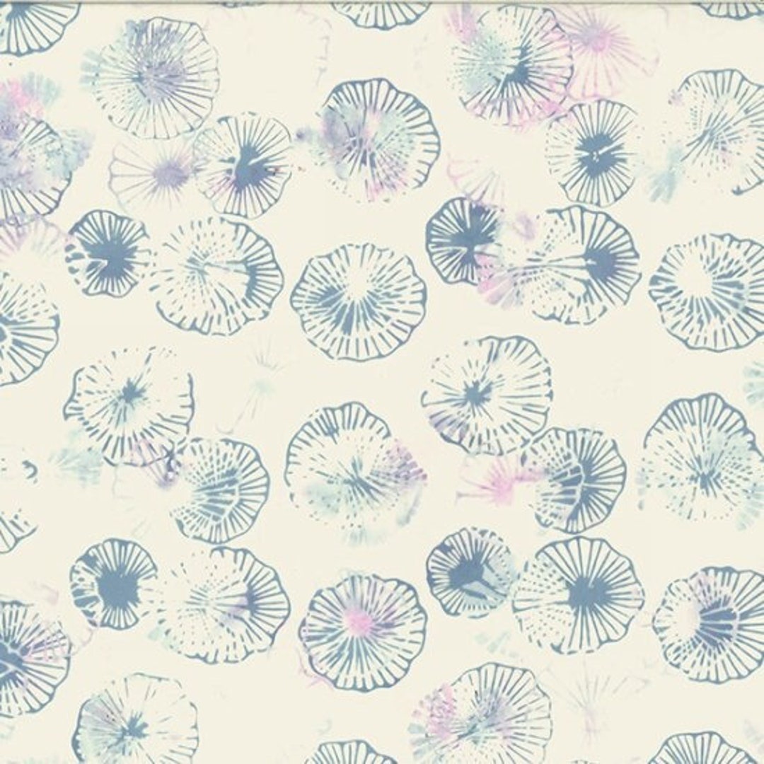 Bali Batik, Spring Flight, Petit-four, Lily Pads, Hoffman Fabrics, Sold ...