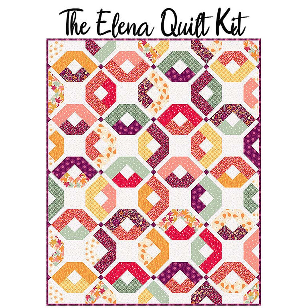 LAP QUILT KIT Elena Quilt by Kitchen Table Quilting - Etsy
