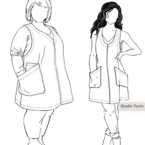 Sew Liberated, Studio Tunic Paper Pattern, Womens Clothing Pattern ...
