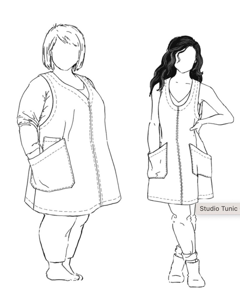 Sew Liberated, Studio Tunic Paper Pattern, Womens Clothing Pattern ...