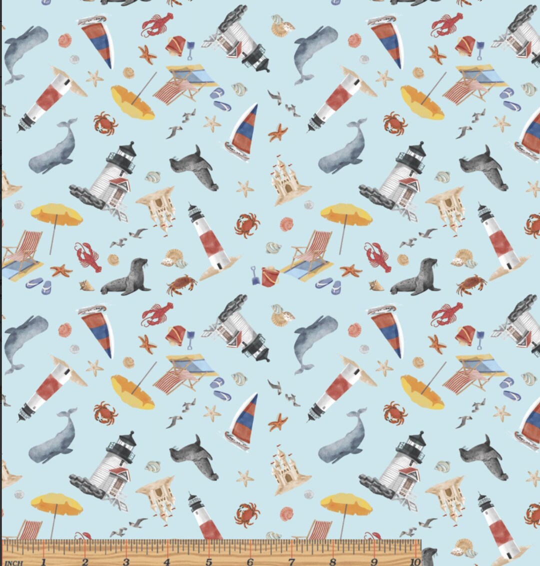 BY the YARD!! Benartex, ANESH 2024, New England Summer Sky Blue ...