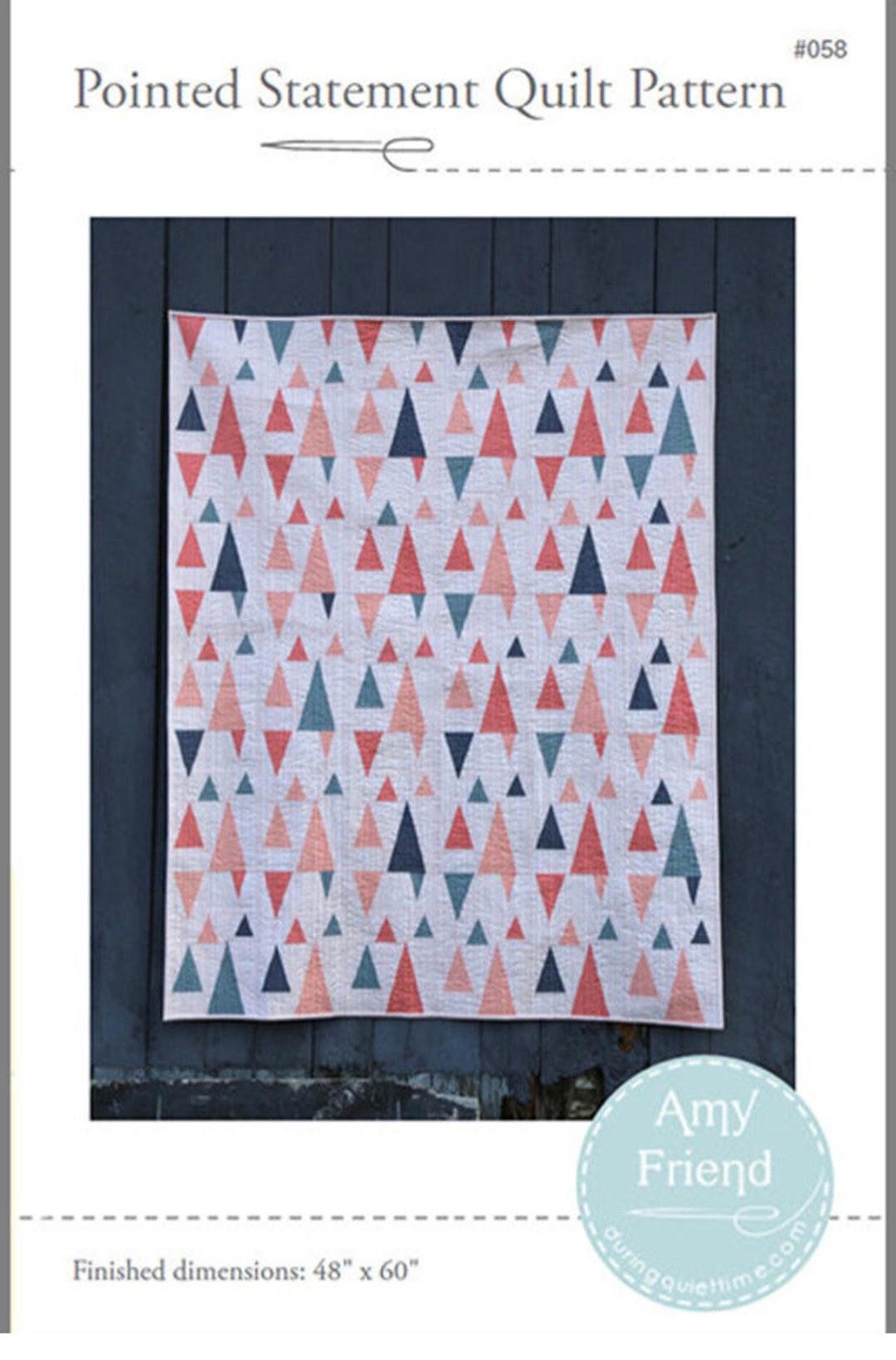Pointed Statement Quilt PATTERN by Amy Friend, During Quiet Time, Paper ...