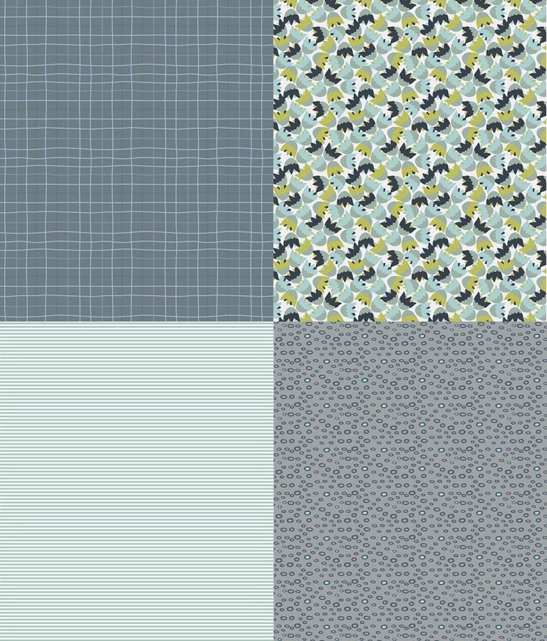 LAST 25 OOP, Jen Kingwell, Greenstone Lollies, Raincloud, Moda, Four ...