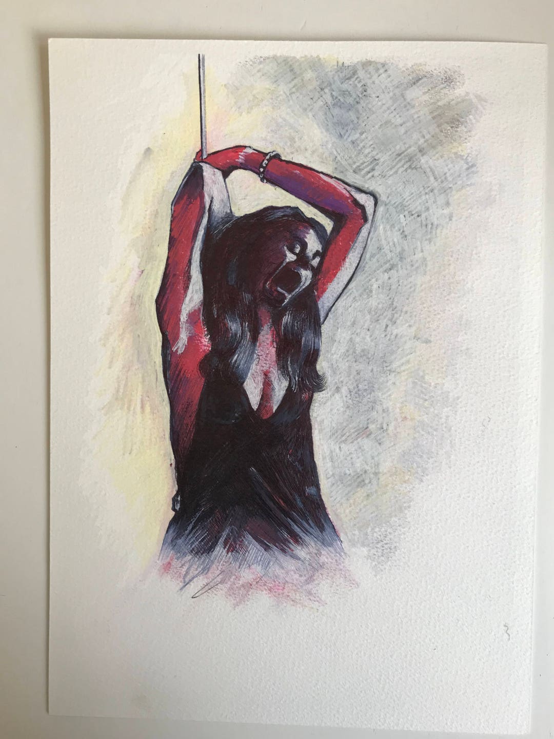 The Texas Chainsaw Massacre Original Art ‘pam on a Meathook’ - Etsy