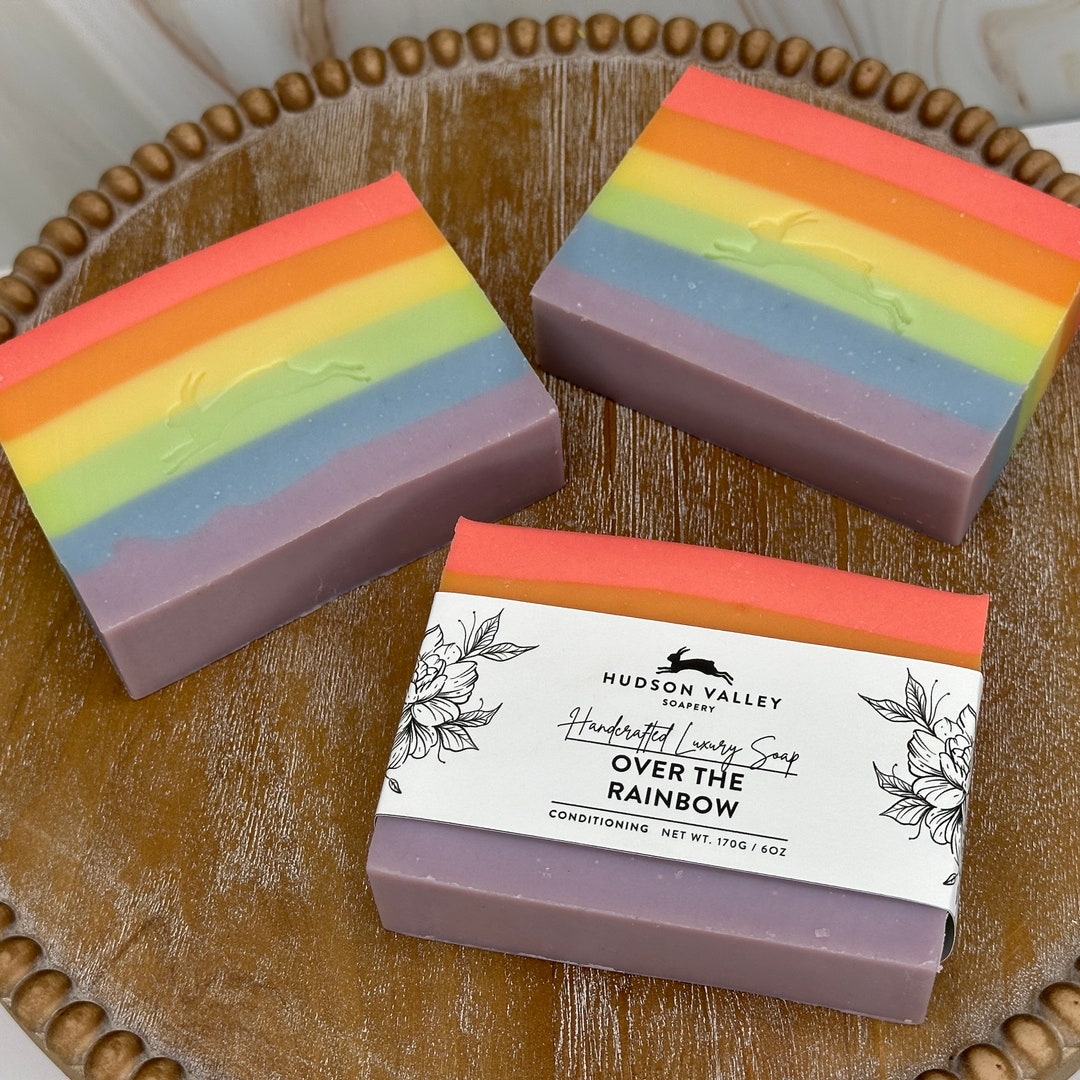 Rainbow Soap, LGBTQ Pride Soap, Lemon Bar Scent, Homemade Soap, Luxury ...