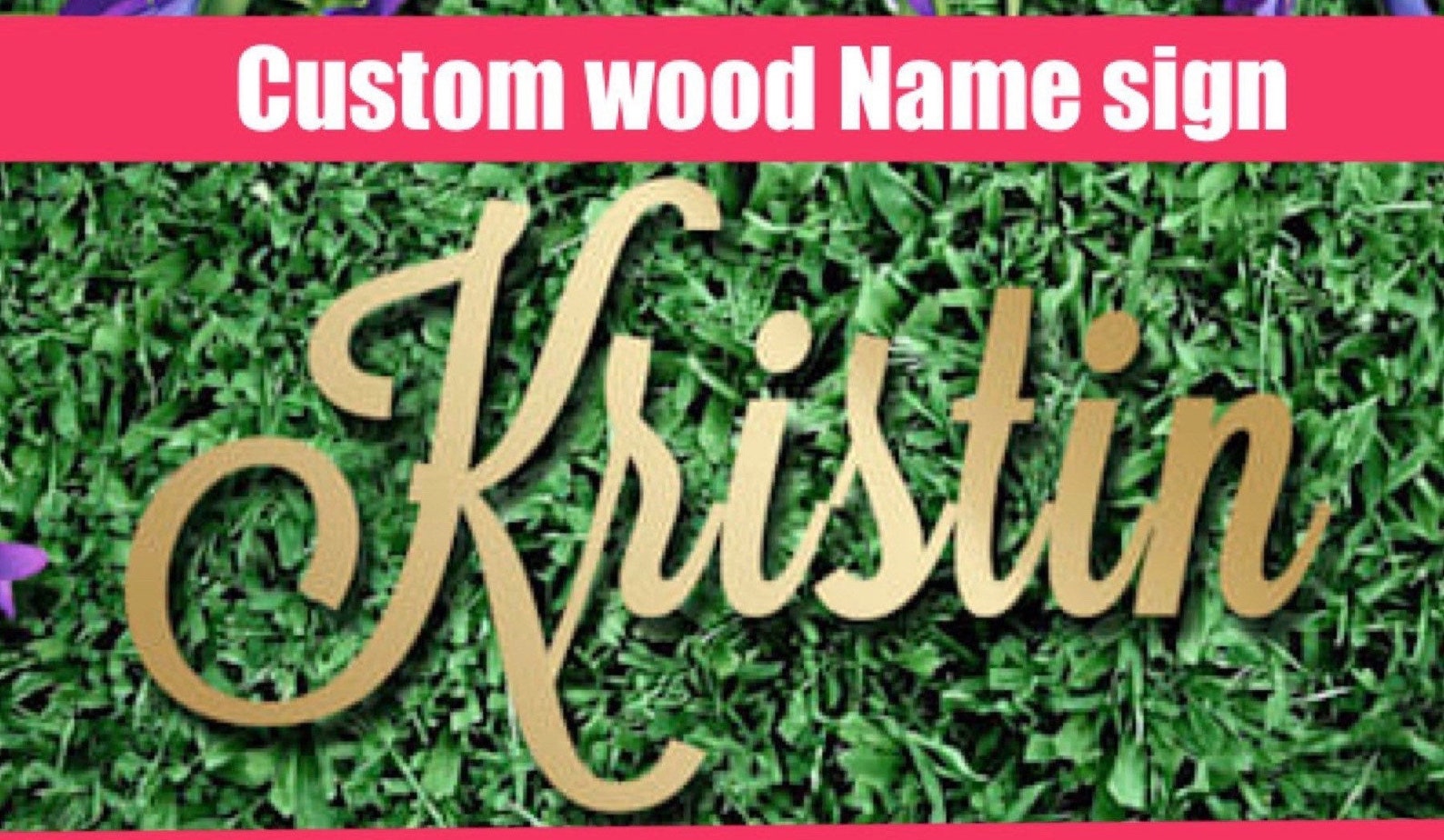 Wooden Name Sign 12 to 55 Wide Wooden Name Sign - Etsy