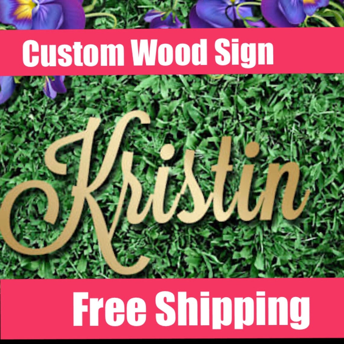 Dessert Table Name Sign, Custom Name Sign, Birthday Sign, Nursery Sign ...