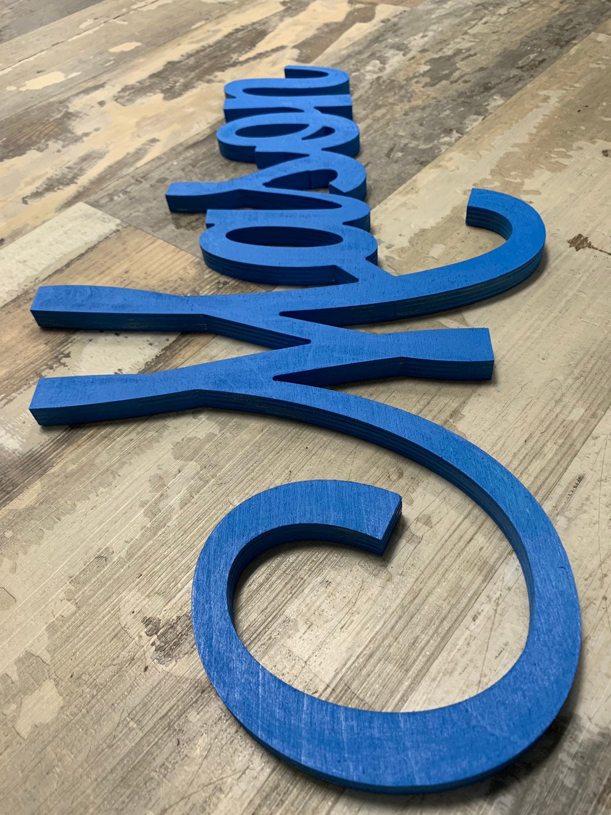 Stacked Custom Name Sign, First & Middle Name Sign, Wood Name Sign ...