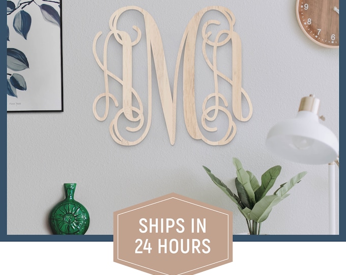 Stacked Custom Name Sign, First & Middle Name Sign, Wood Name Sign ...