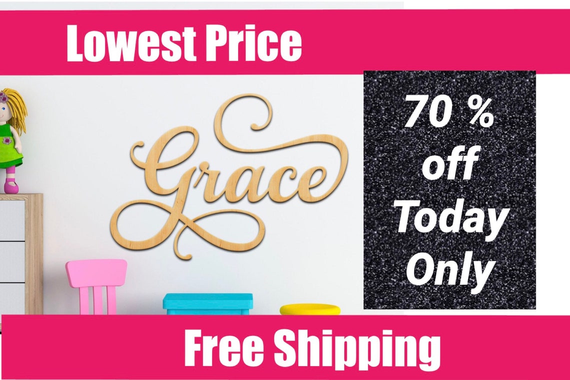 Customized Name Sign Custom Wooden Name Sign Birthday Name | Etsy