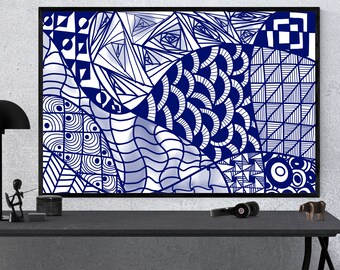 Zentangle Wall Art - Etsy