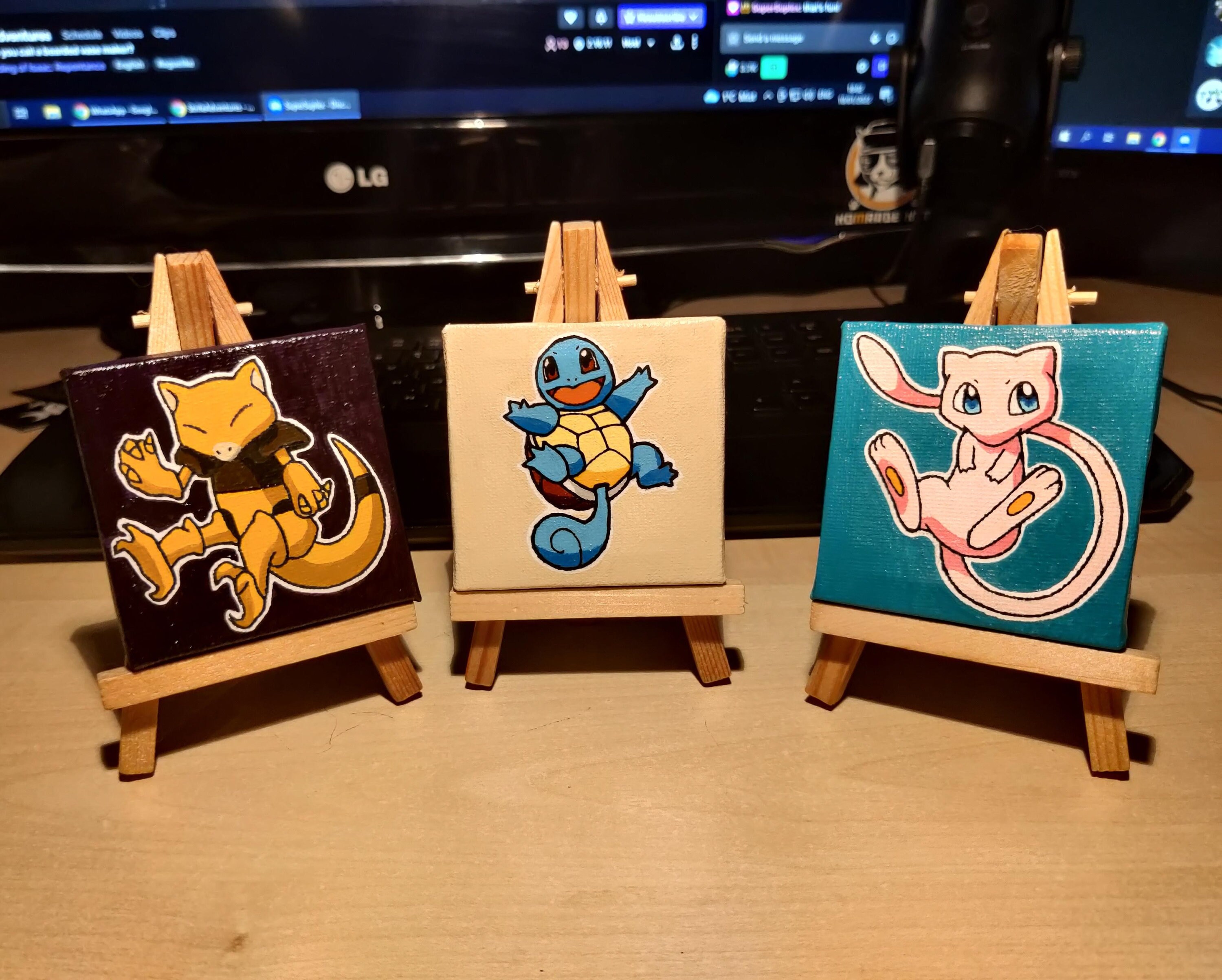 Custom Made Pokémon Mini Paintings - Etsy