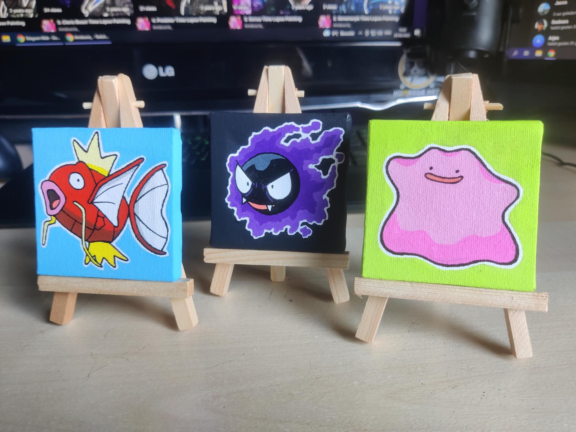 Custom Made Pokémon Mini Paintings - Etsy