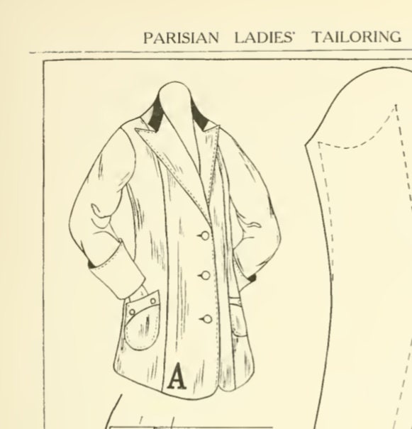 Antique Sewing Book Pattern Making Parisian Ladies Tailoring System ...