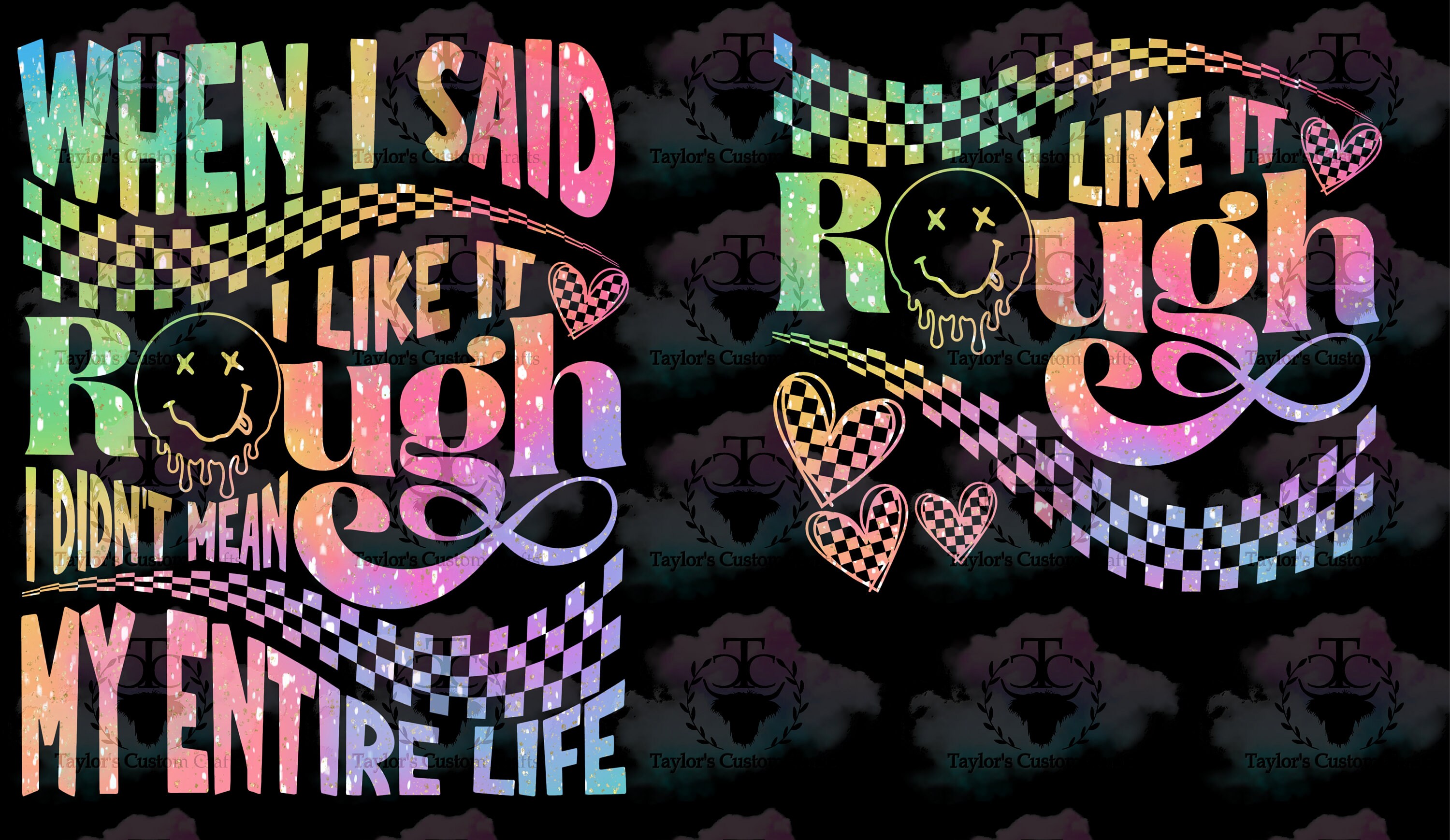 When I Said I Like It Rough PNG Files X 2 - Etsy