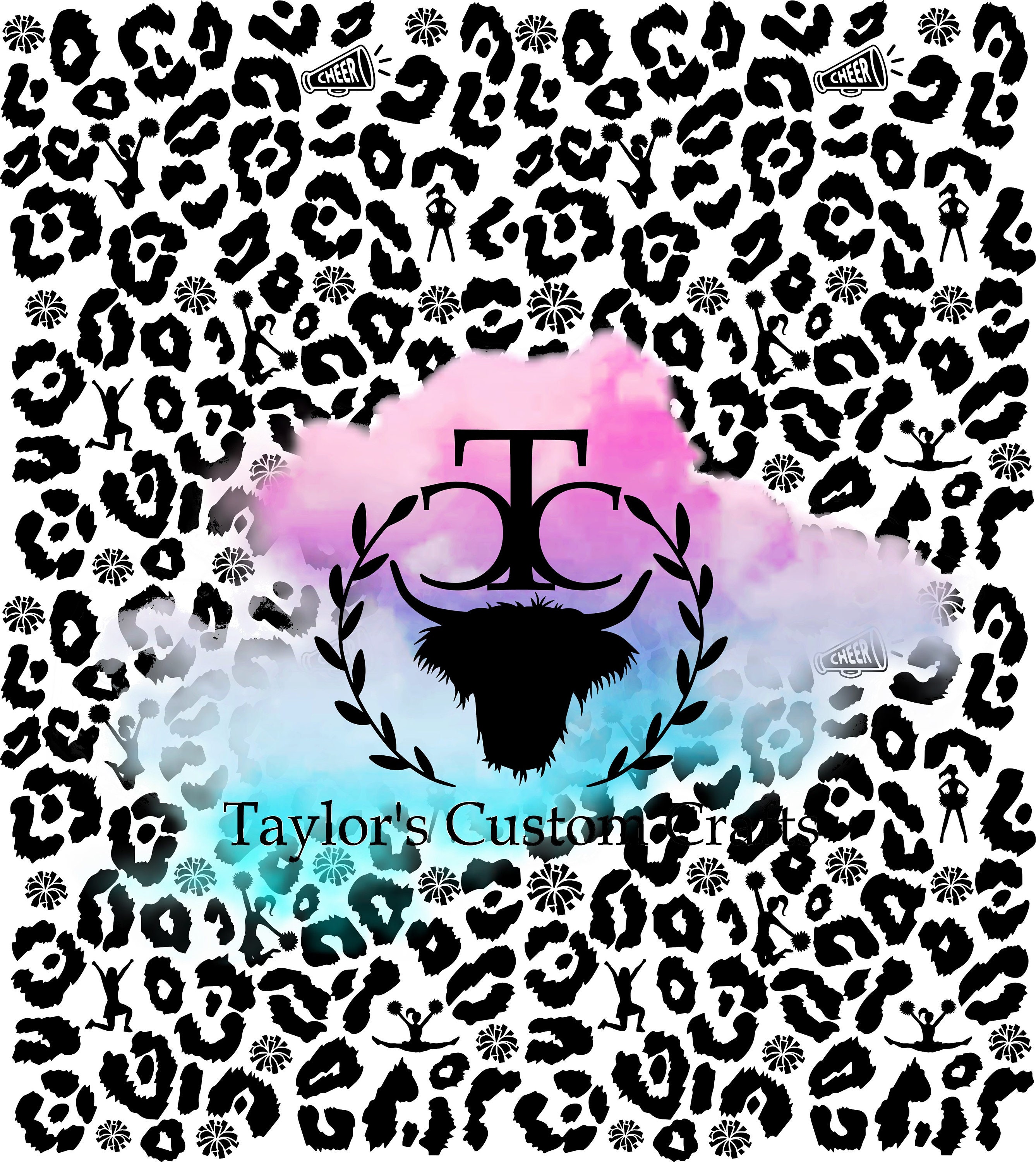 Cheer Cheetah / Leopard Print SVG and PNG Files - Etsy