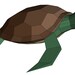 Papercraft Turtle DIY 3D origami home decor Paper craft | Etsy