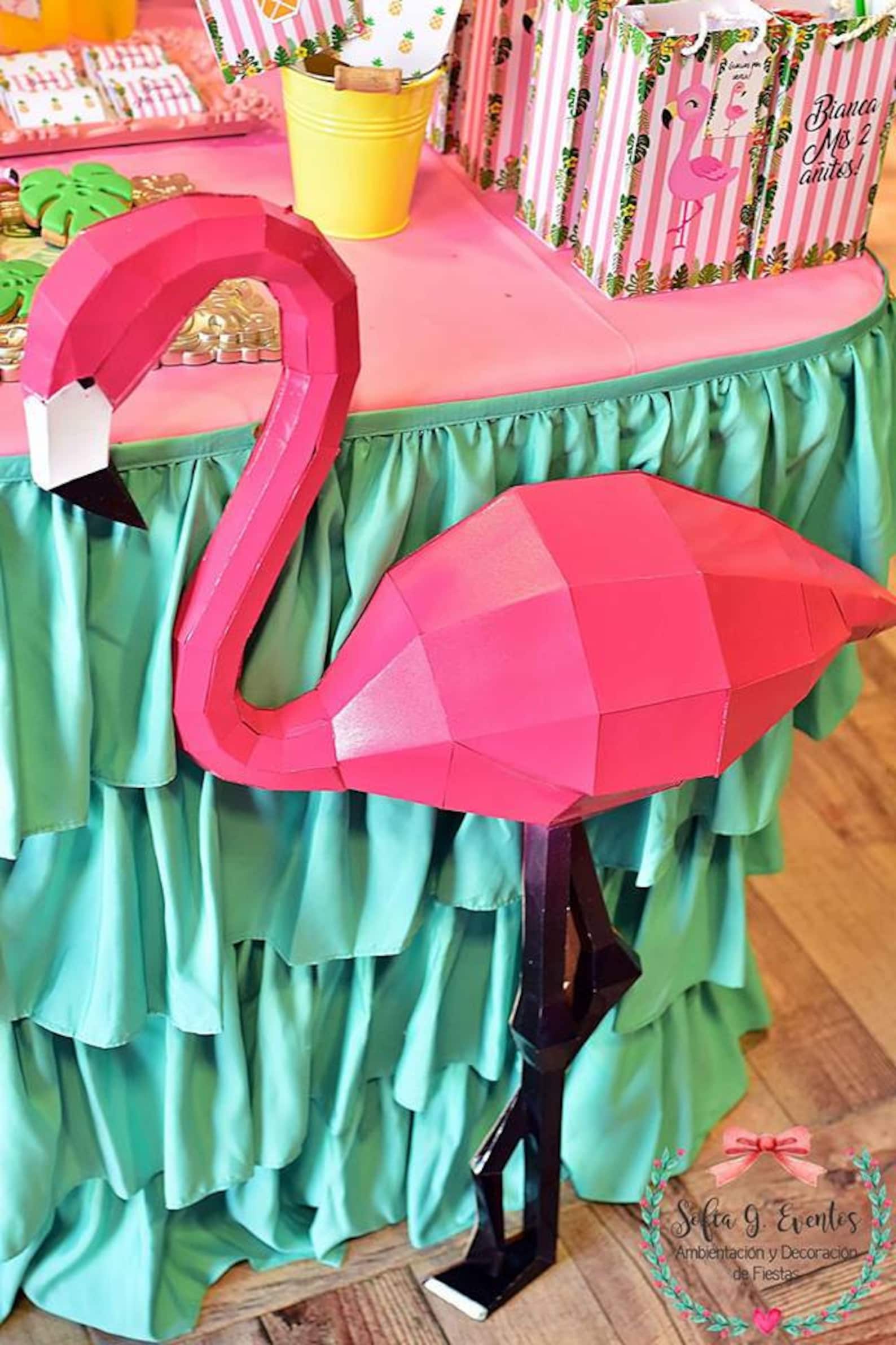 Papercraft Flamingo 3D Paper Craft model DIY Paper | Etsy