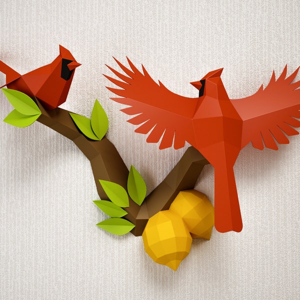 3d Paper Birds - Etsy