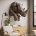 Papercraft Rhino, Paper Craft Rhinoceros, DIY Sculpture, PDF Template ...