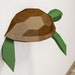 Papercraft Turtle, DIY 3D Origami Home Decor, Paper Craft Template, Sea ...