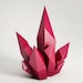 DIY Paper Craft Crystal, 3D Papercraft Model, PDF Template, Low Poly ...