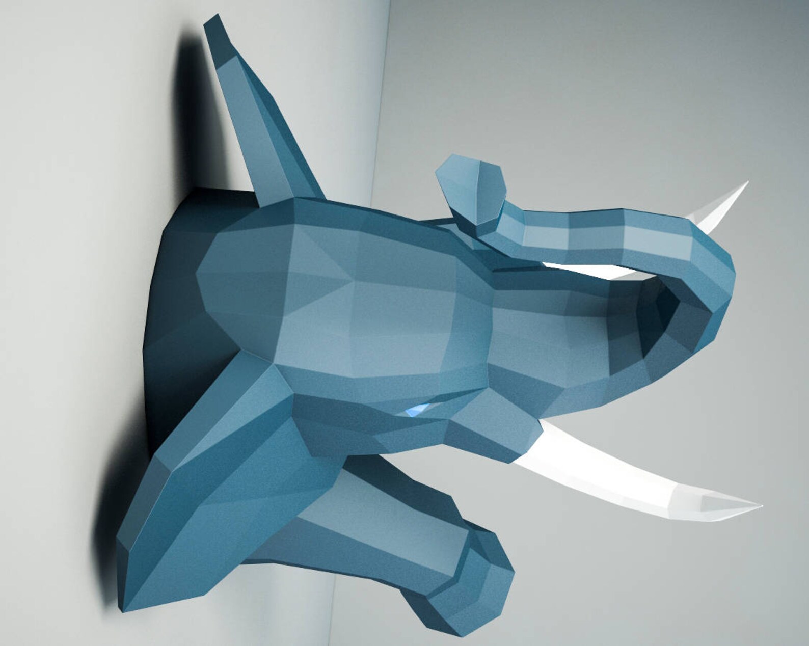 3D Papercraft Elephant DIY paper craft model Art Project | Etsy