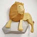 Papercraft Lion, 3D Paper Model, PDF Paper Craft Template, Low Poly Leo ...