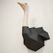 DIY Paper Craft Ostrich, 3D Papercraft Animal Trophy Head, Low Poly ...