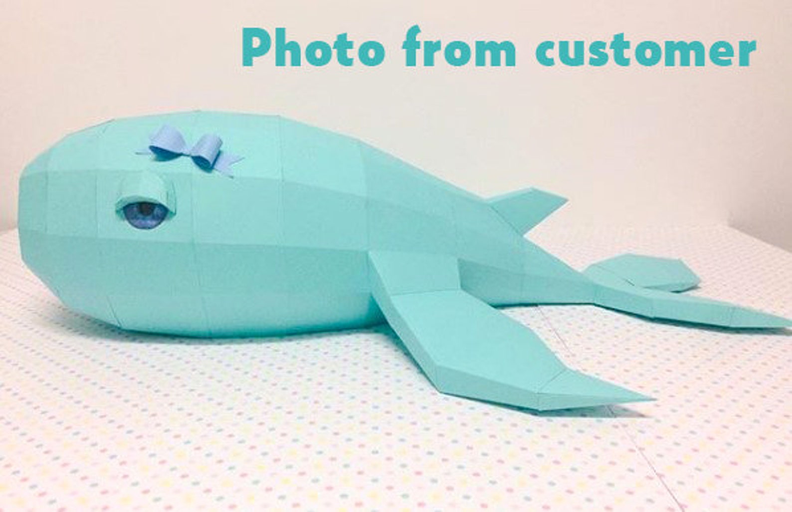 Papercraft Whale DIY Paper Project 3D Paper Model PDF | Etsy