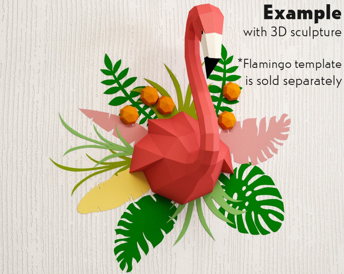 Background Plants for Papercraft 3D Sculptures Paper Plants | Etsy