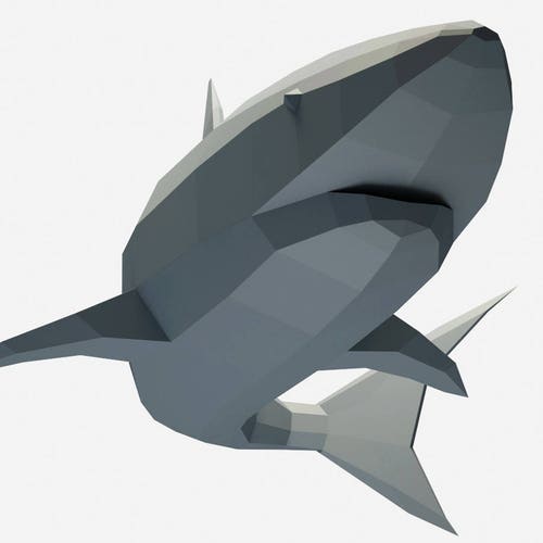 Papercraft Fish Pattern PDF Template 3d Paper Craft Paper - Etsy