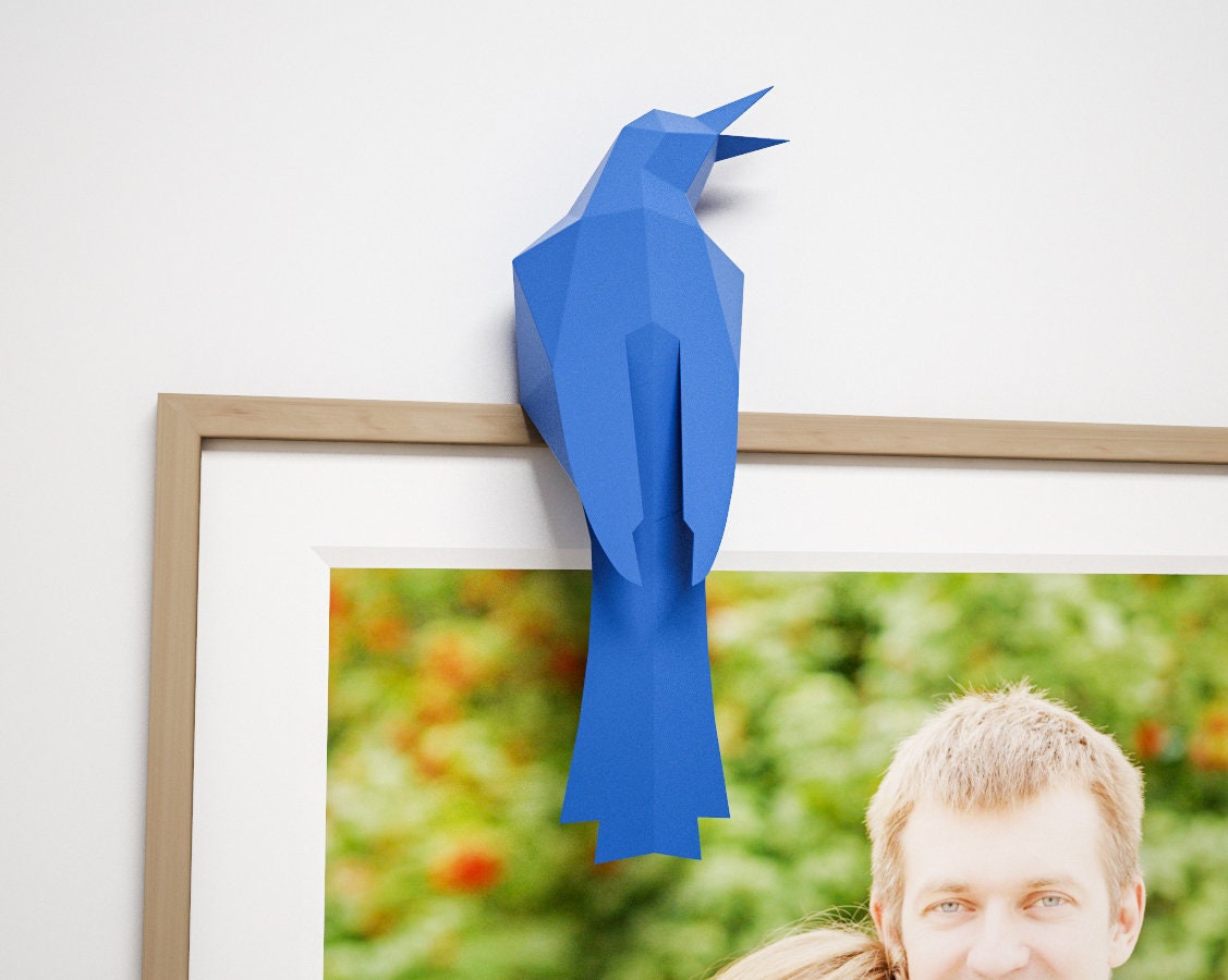 DIY Bird for a Frame Papercraft Bird Animal Paper Craft | Etsy UK