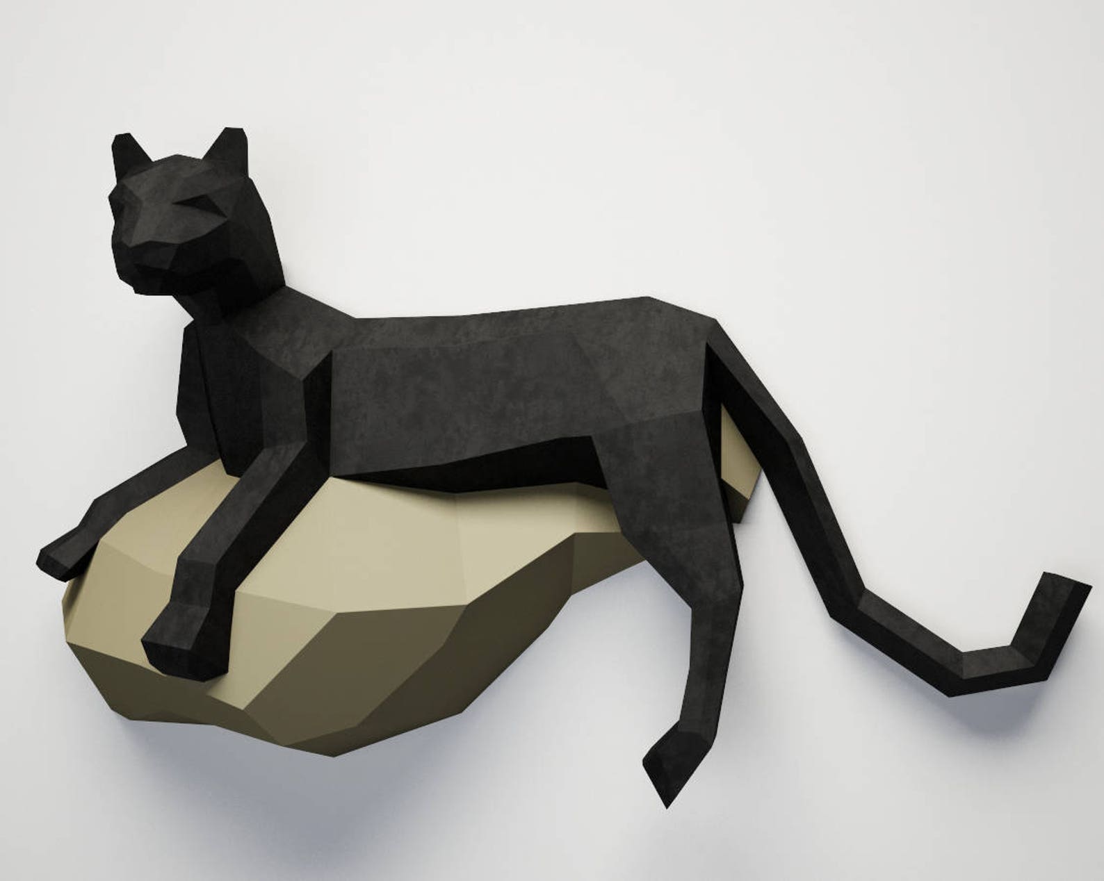 Papercraft Panther 3D Paper Craft Sculpture Paper Model Cat | Etsy UK