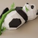 DIY Paper Panda on Bamboo, Papercraft Model, Polygonal Paper Craft ...