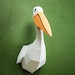 DIY Paper Pelican 3D, Papercraft Sculpture, Paper Craft Model, Low Poly ...