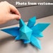 DIY Paper Craft Crystal, 3D Papercraft Model, PDF Template, Low Poly ...