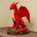 Papercraft Dragon on a Rock, DIY Paper Craft Dragon Template, 3D ...