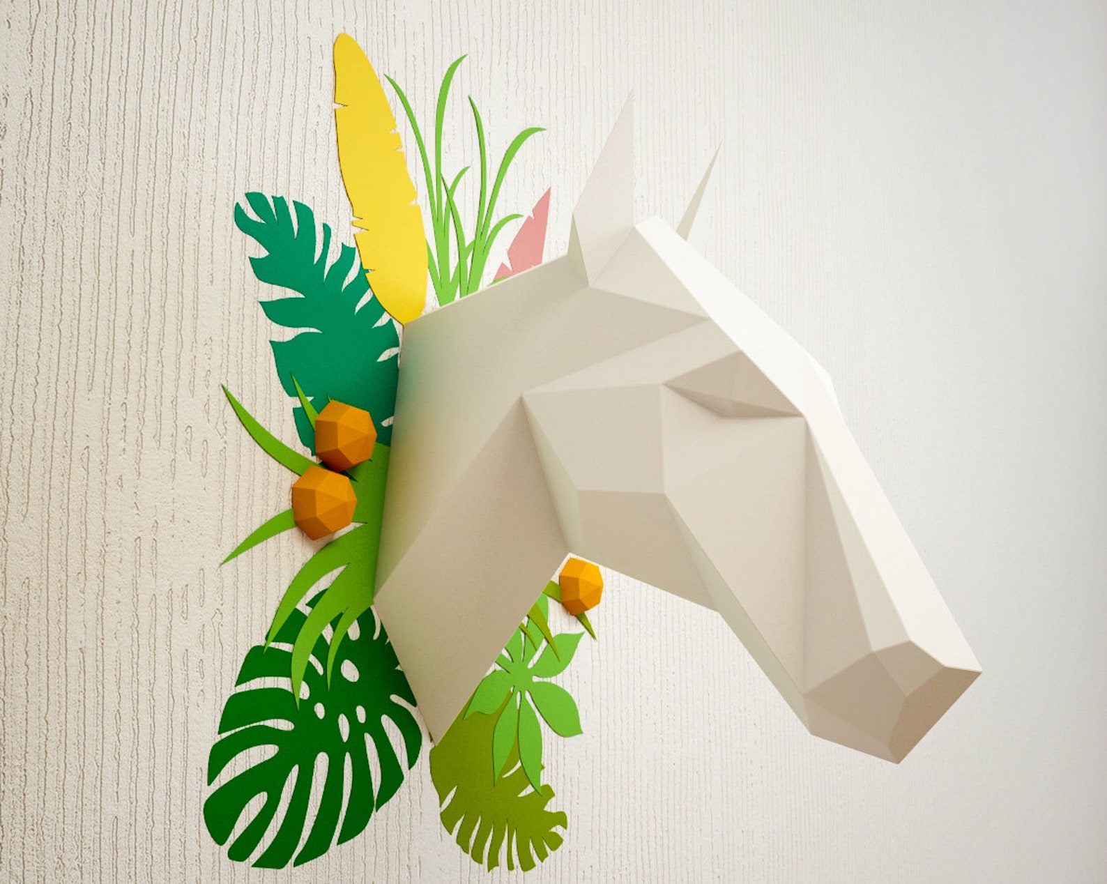 Background Plants for Papercraft 3D Sculptures, Paper Plants Home Decor ...