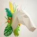 Background Plants for Papercraft 3D Sculptures, Paper Plants Home Decor ...
