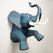 3D Papercraft Elephant, DIY Paper Craft Model, Art Project Ideas ...