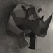 Papercraft Rhino, Paper Craft Rhinoceros, DIY Sculpture, PDF Template ...