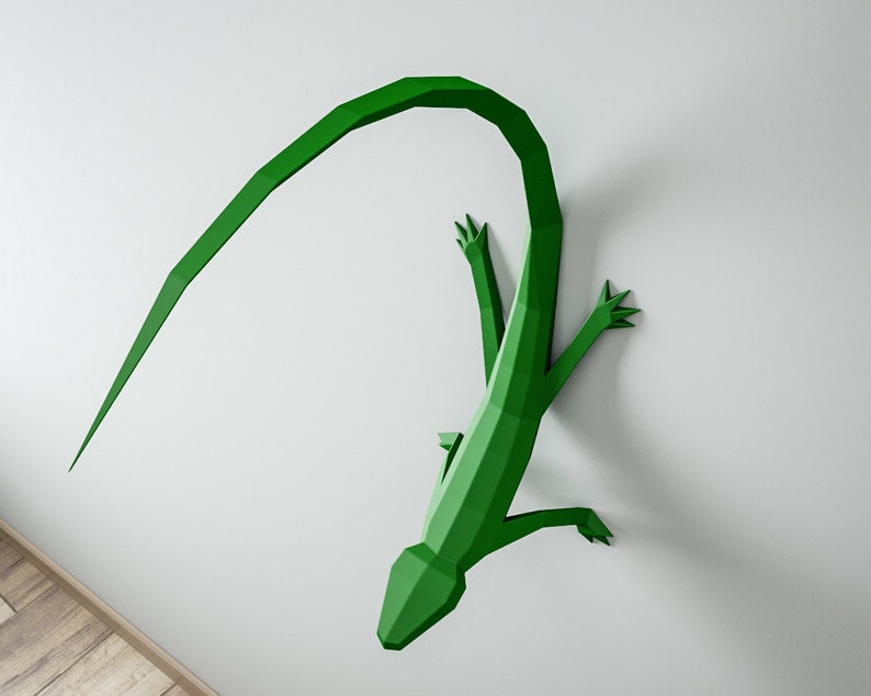 Papercraft Lizard 3D Paper Craft Lacertian Papercraft PDF - Etsy Canada